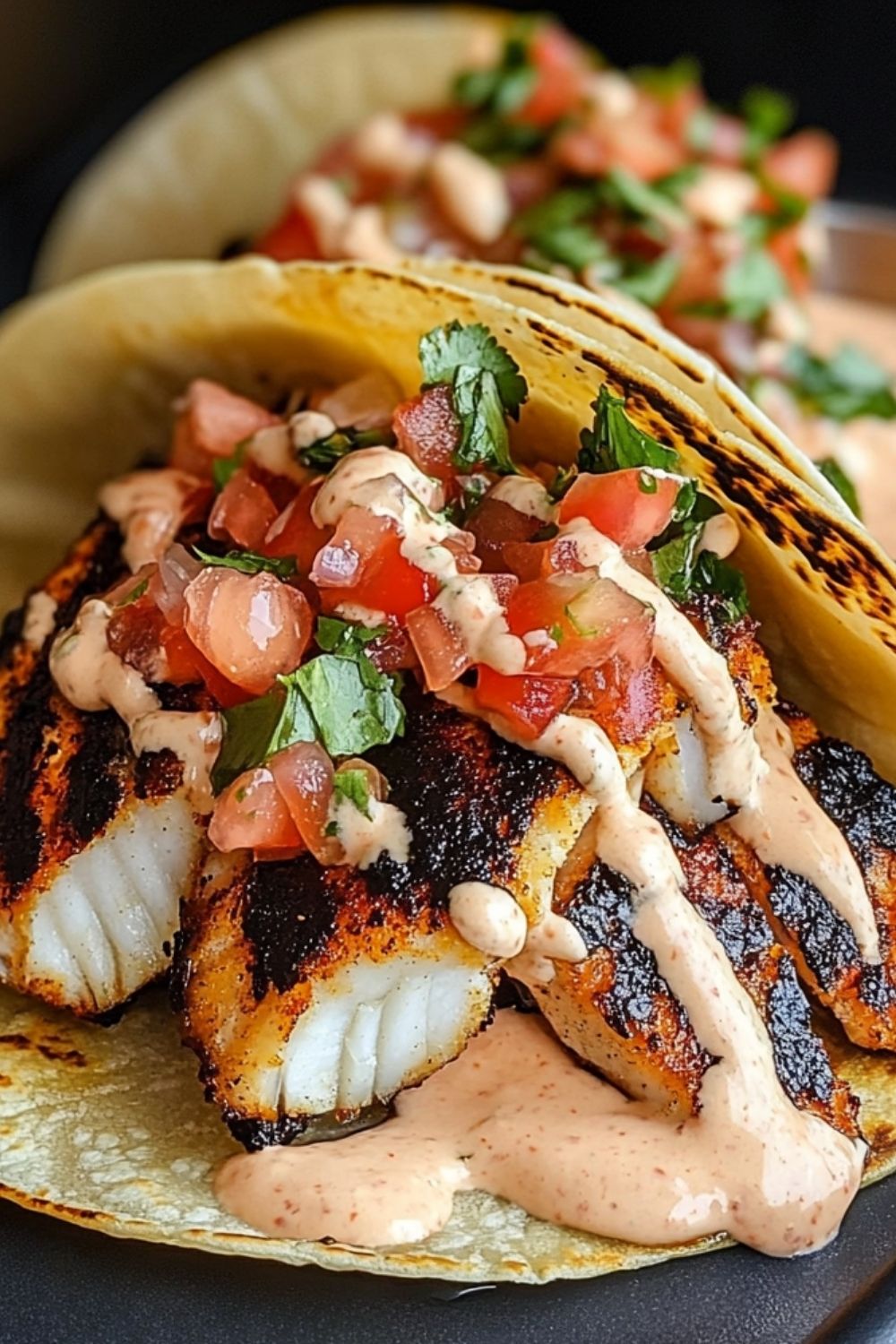 Grilled Fish Tacos with Spicy Mayo & Pico de Gallo - Sally Meals