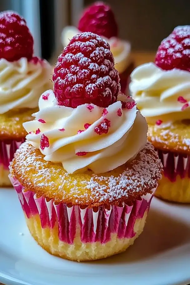 Heavenly Raspberry Cheesecake Cupcakes - Sally Meals