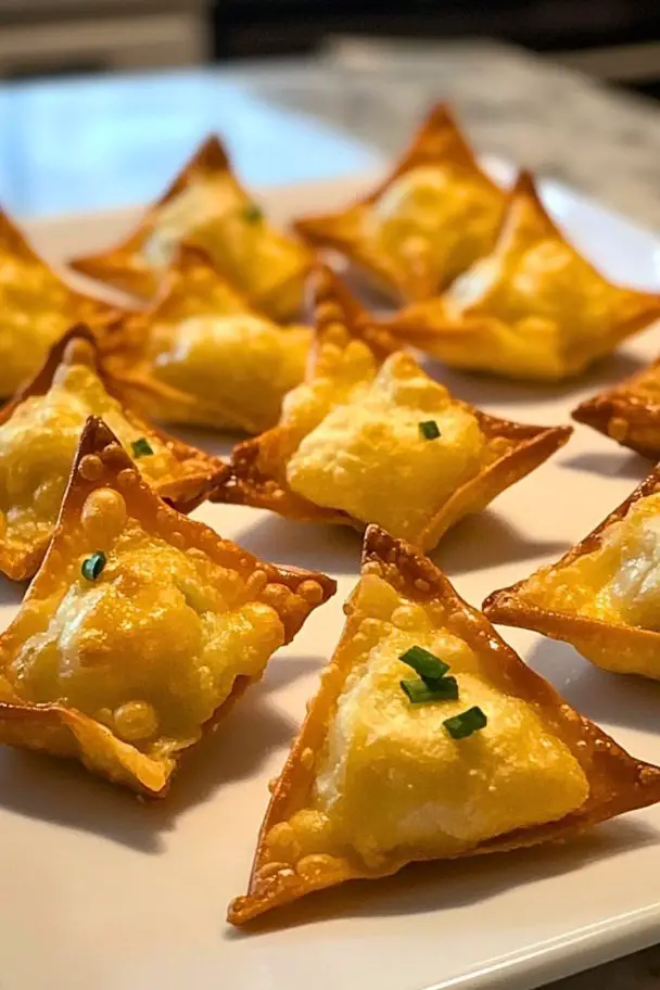 Crispy Baked Crab Rangoons - Sally Meals