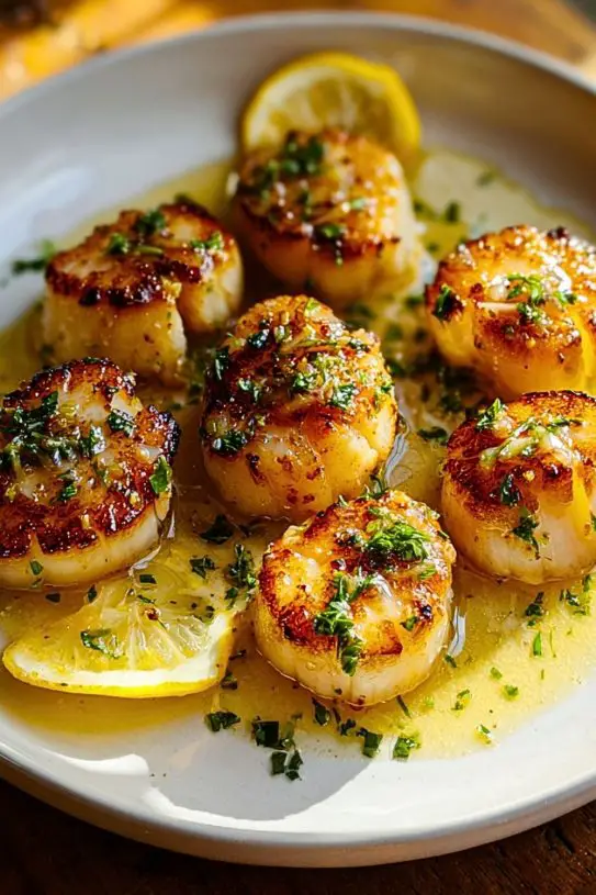 Lemon Butter Scallops - Sally Meals