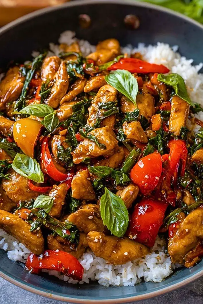 Thai Basil Chicken - Sally Meals