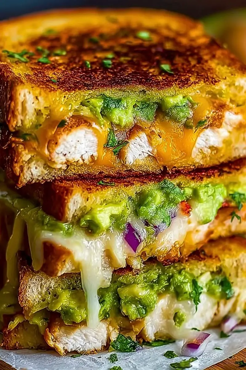 Chicken Avocado Melt Sandwich - Sally Meals